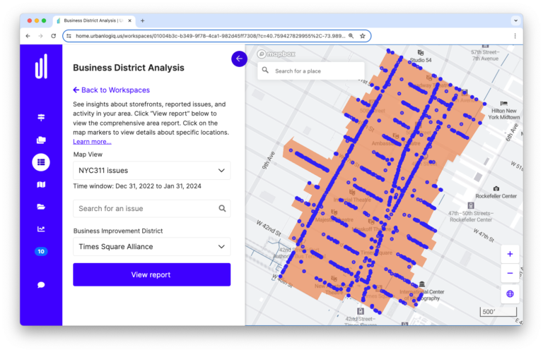 How UrbanLogiq Supports Business Improvement Districts