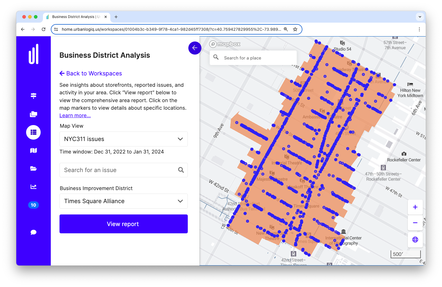 How UrbanLogiq Supports Business Improvement Districts